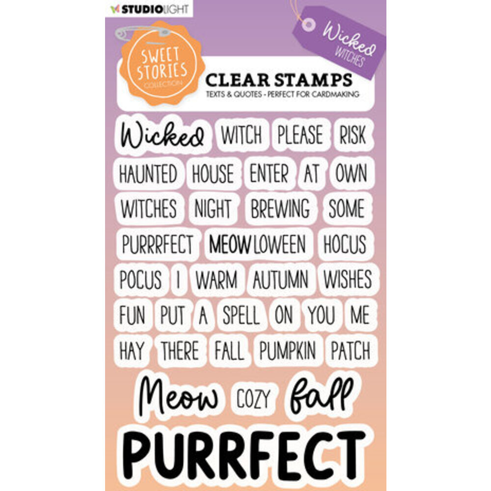 Studio Light Sweet Stories Clear Stamp Quotes Wicked Witches (SL-SS-ST ...