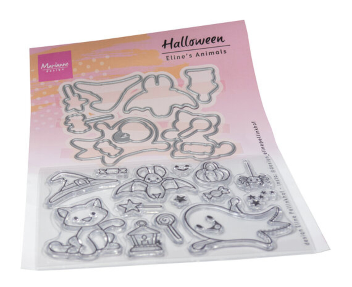 Marianne Design Eline's Animals Stamp & Die Halloween (EC0201 ...