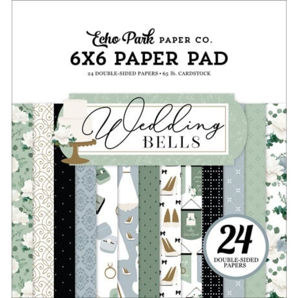 Echo Park Wedding Bells 6x6 Inch Paper Pad (WBL335023) - Paperpads.nl