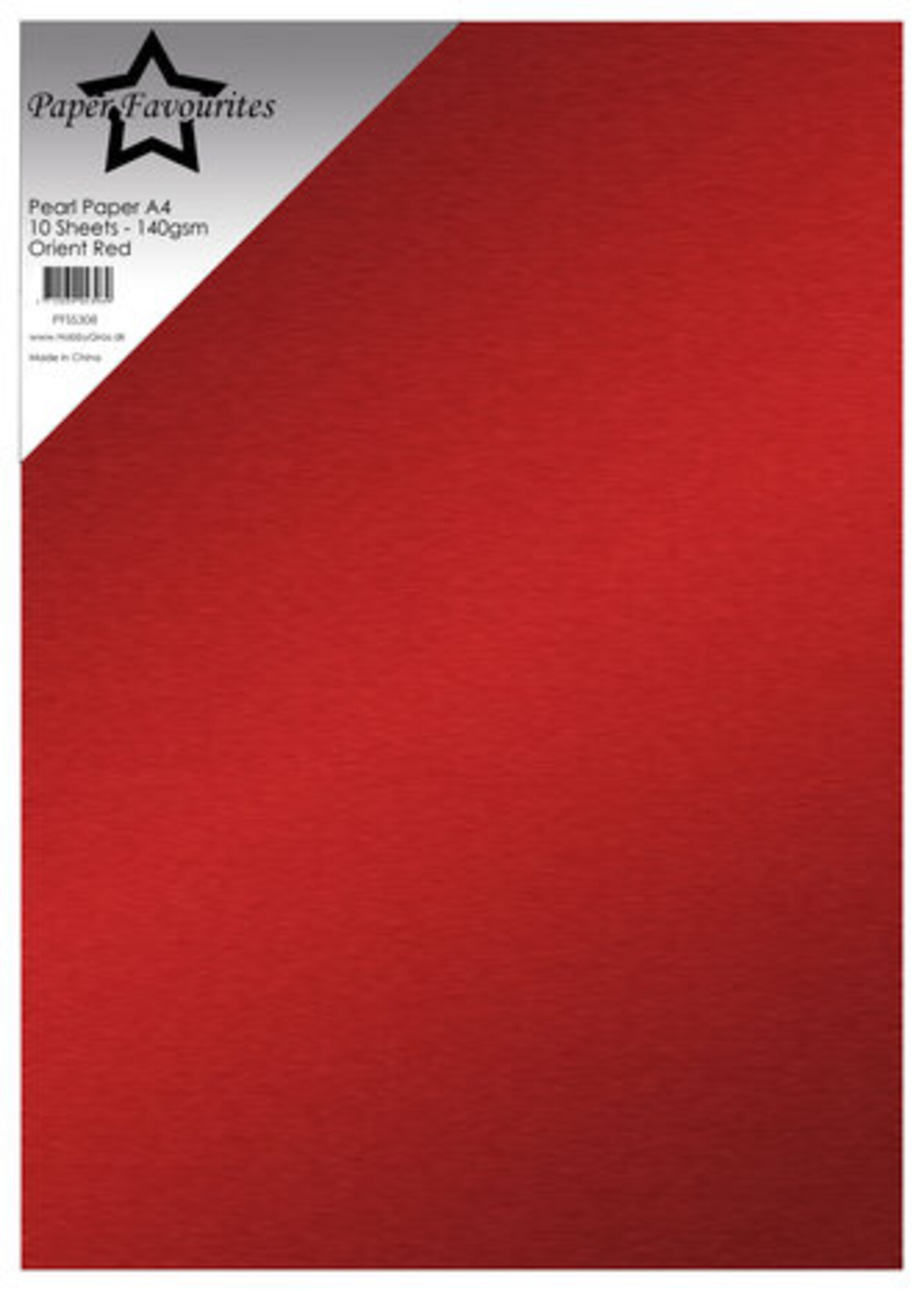 Paper Favourites Orient Red A4 Pearl Paper 140gsm (PFSS308) - Paperpads.nl