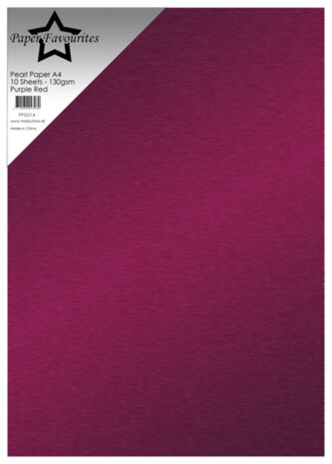 Paper Favourites Purple Red A4 Pearl Paper 140gsm (PFSS314) - Paperpads.nl