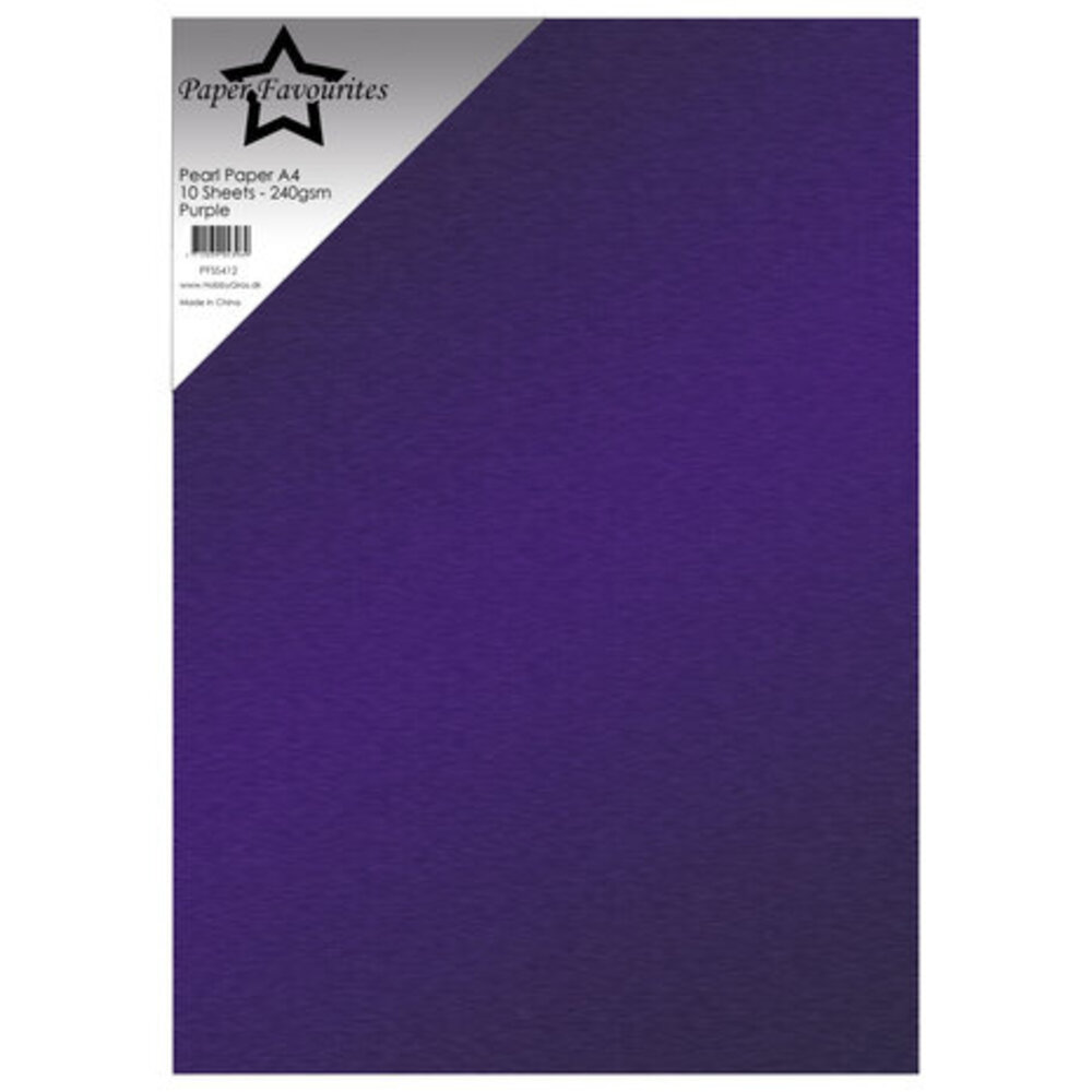 Paper Favourites Purple A4 Pearl Paper 240gsm (PFSS412) - Paperpads.nl