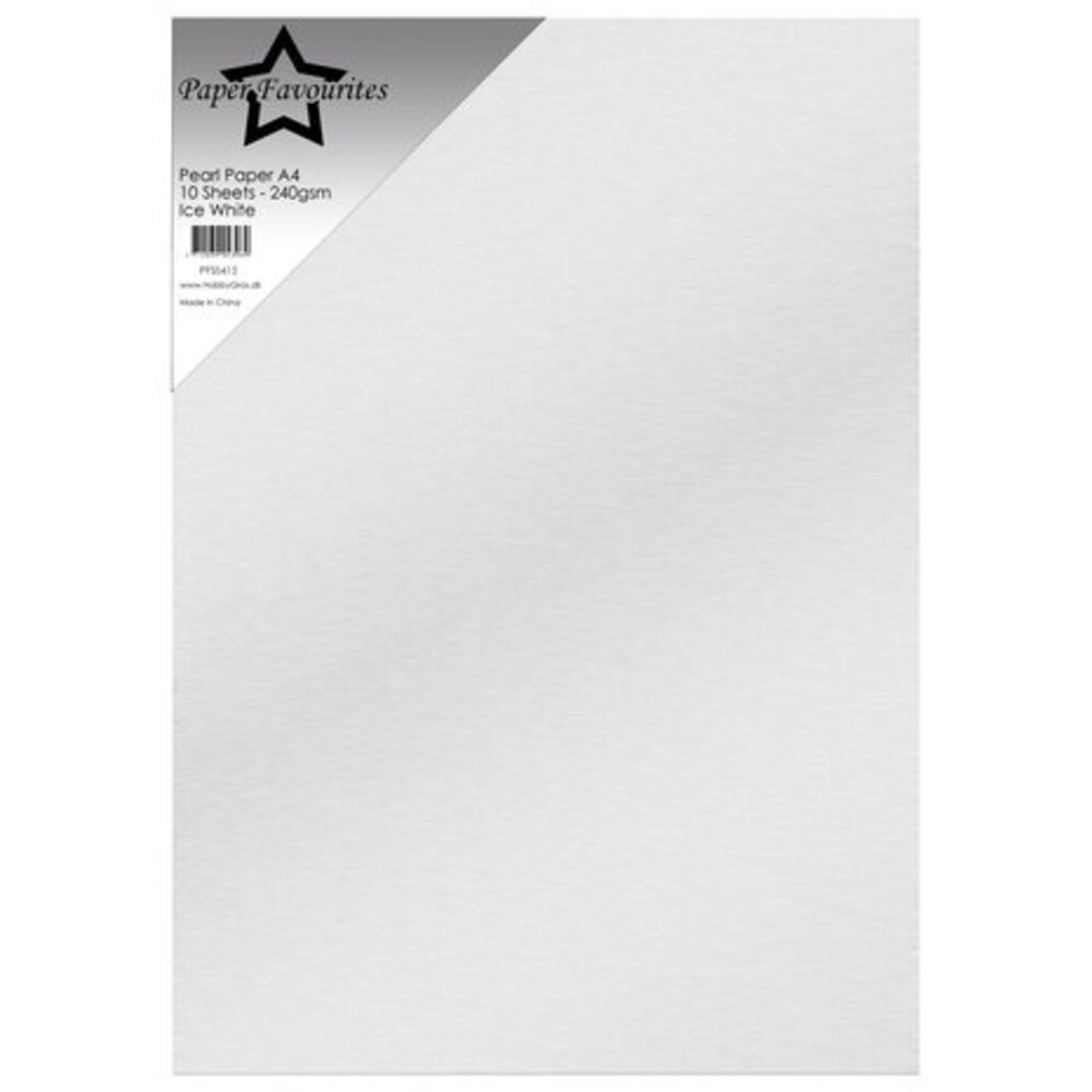Paper Favourites Ice White A4 Pearl Paper 240gsm (PFSS415) - Paperpads.nl