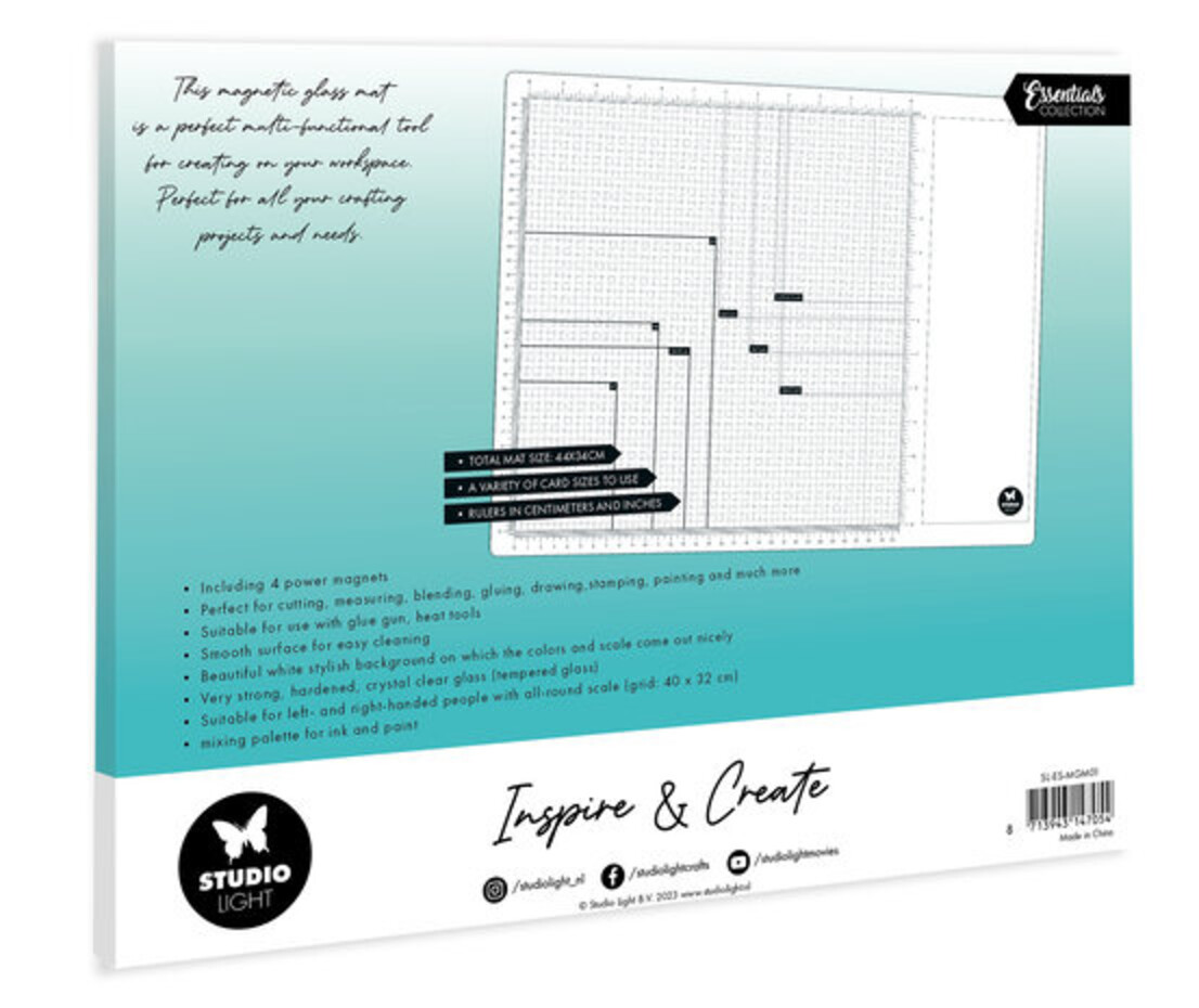 Studio Light Essentials Magnetic Glass Mat (SL-ES-MGM01) - Paperpads.nl