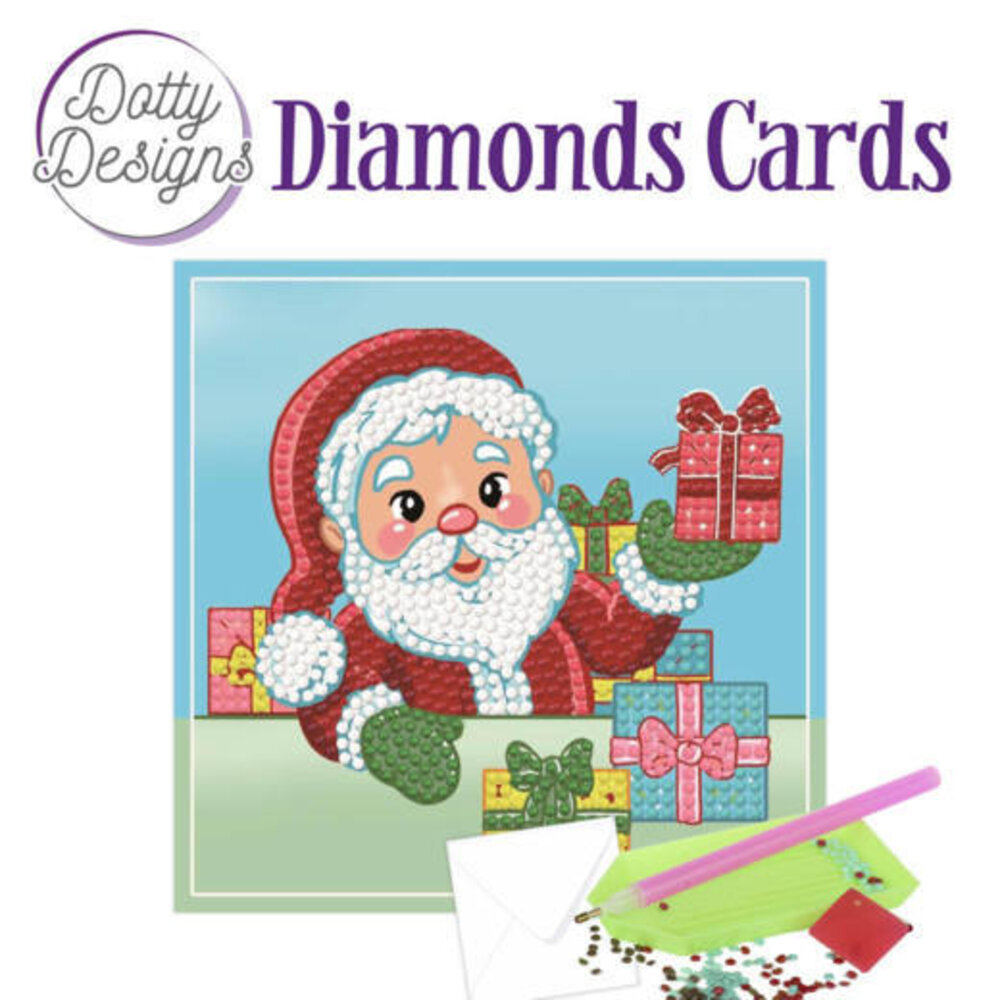Find It Trading Diamond Cards Set Santa (DDDC1004) - Paperpads.nl