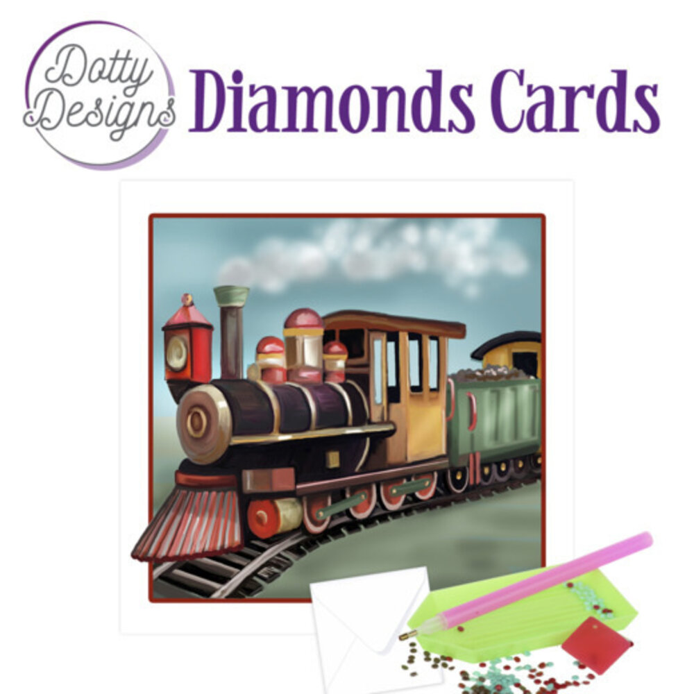 Find It Trading Diamond Cards Set Vintage Locomotive (DDDC1035 ...