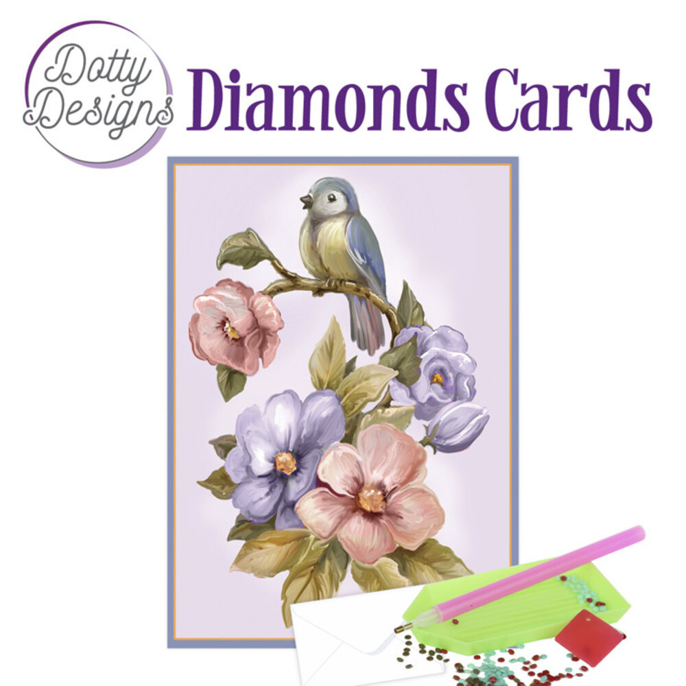 Find It Trading Diamond Cards Set Bird & Flower (DDDC1038) - Paperpads.nl