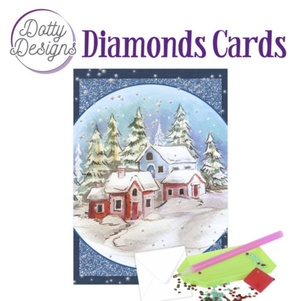 Find It Trading Diamond Cards Set Snow Landscape (DDDC1060) - Paperpads.nl
