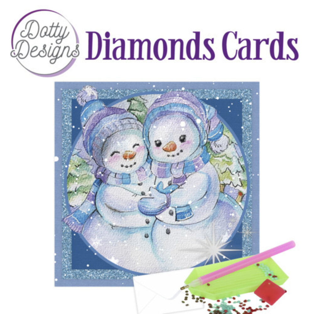 Find It Trading Diamond Cards Set Snowmen (DDDC1061) - Paperpads.nl