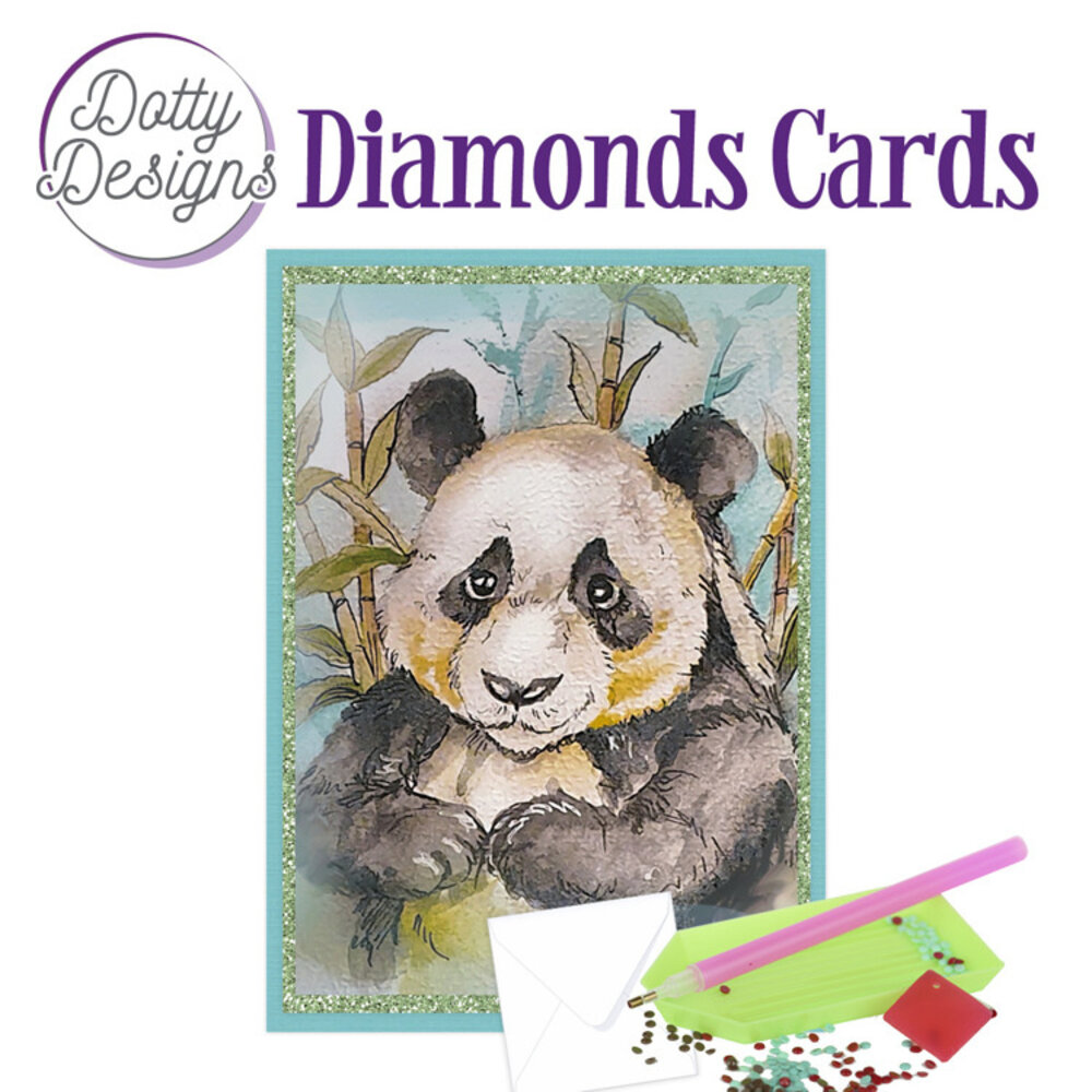 Find It Trading Diamond Cards Set Panda Bear (DDDC1122) - Paperpads.nl