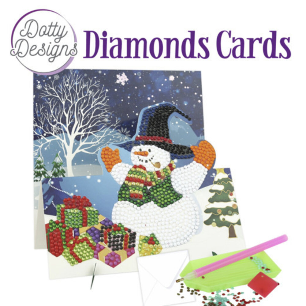 Find It Trading Diamond Cards Set Snowman (DDDC1133) - Paperpads.nl