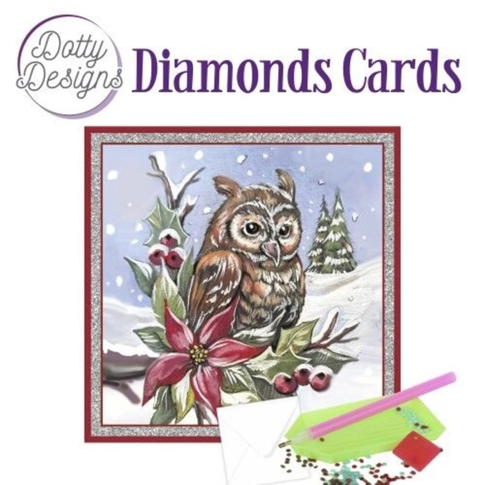 Find It Trading Diamond Cards Set Owl in Christmas Spirit (DDDC1157 ...