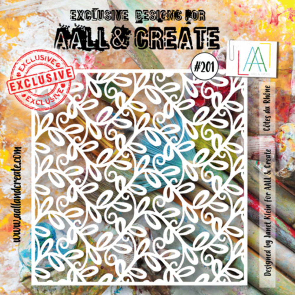 AALL and Create Masking Stencil 6x6 Inch Côtes du Rhône (AALL-PC-201 ...