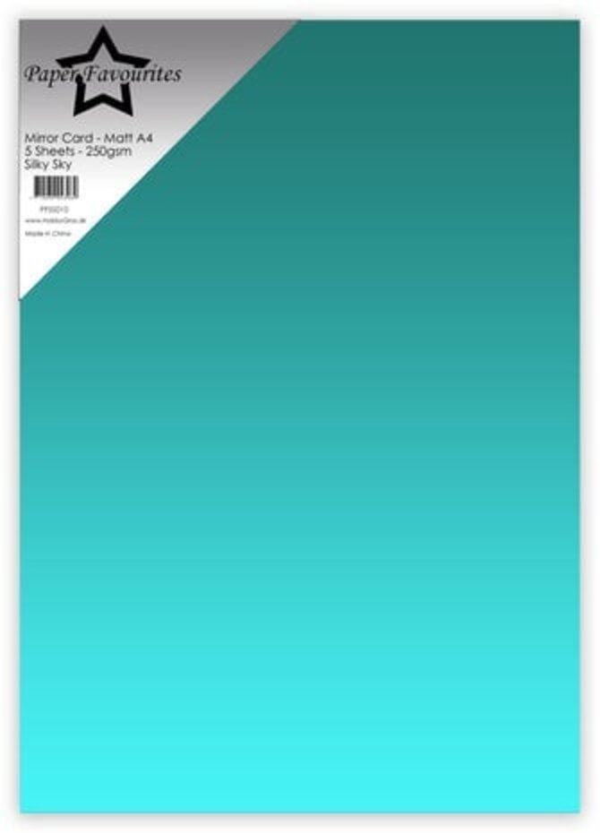 Paper Favourites Silky Sky A4 Mirror Card Matte 250gsm (PFSS010 ...