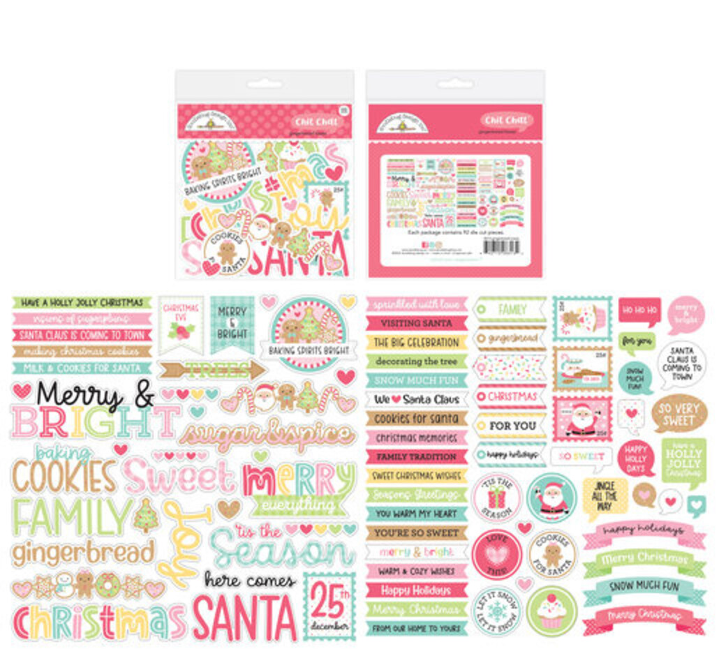 Doodlebug Design Gingerbread Kisses Chit Chat (8313) - Paperpads.nl
