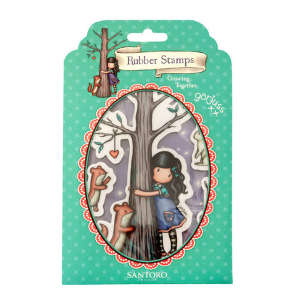 Gorjuss Growing Together Rubber Stamps (GOR-ES-STAMP521) - Paperpads.nl