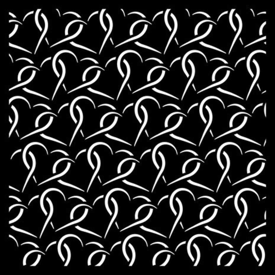 Creative Expressions Entwined Love 6x6 Inch Stencil (CEST145 ...