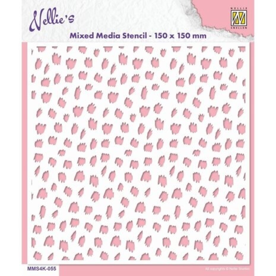 Nellie Snellen Cheetah Masking Stencil (MMS4K-055) - Paperpads.nl