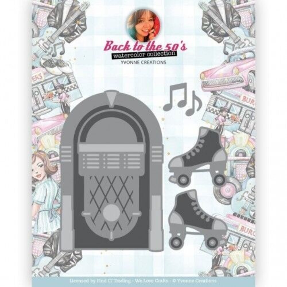 Yvonne Creations Back to the Fifties Jukebox Die (YCD10339) - Paperpads.nl