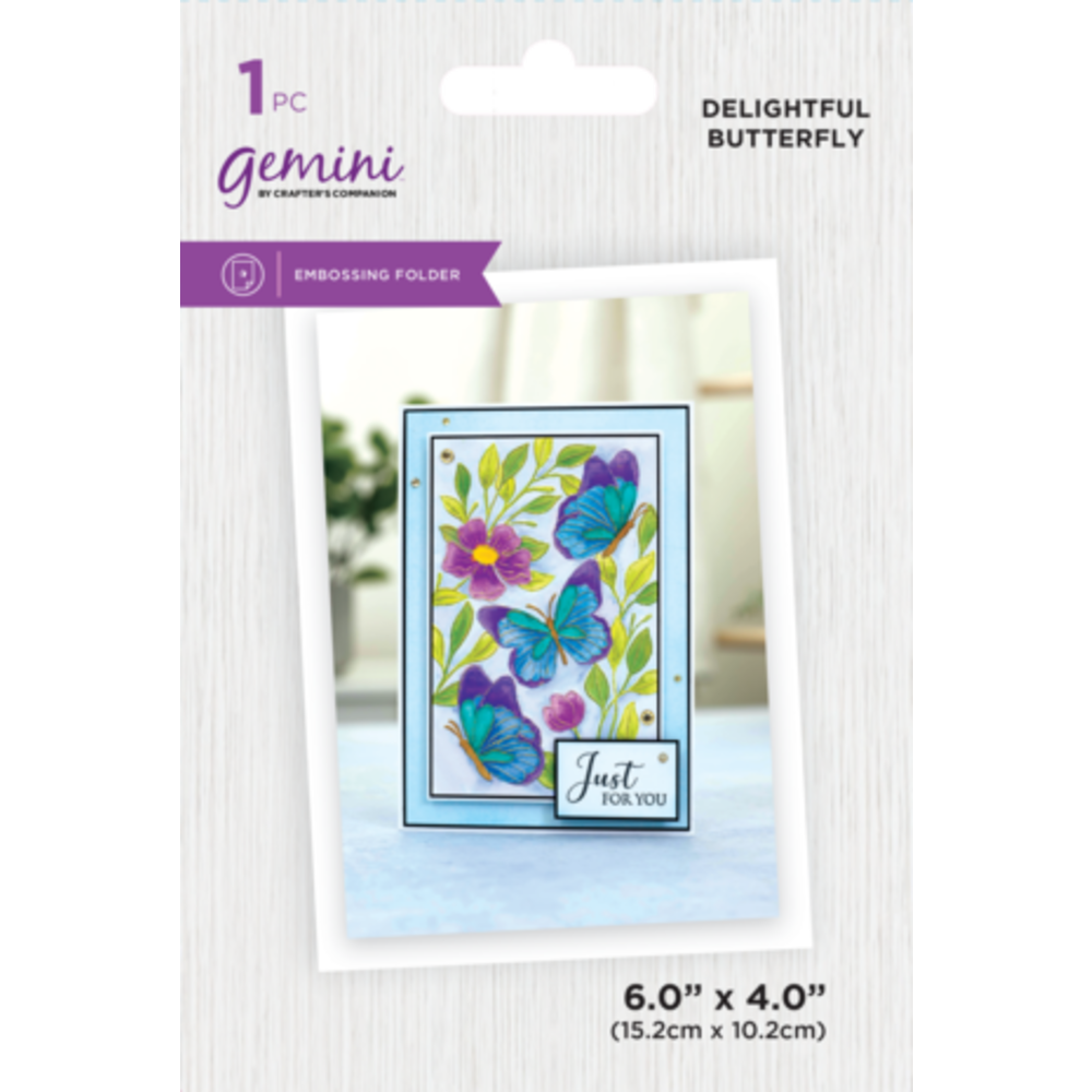 Gemini Illustrated Embossing Folder Delightful Butterfly (GEM-EF4-DEBU ...