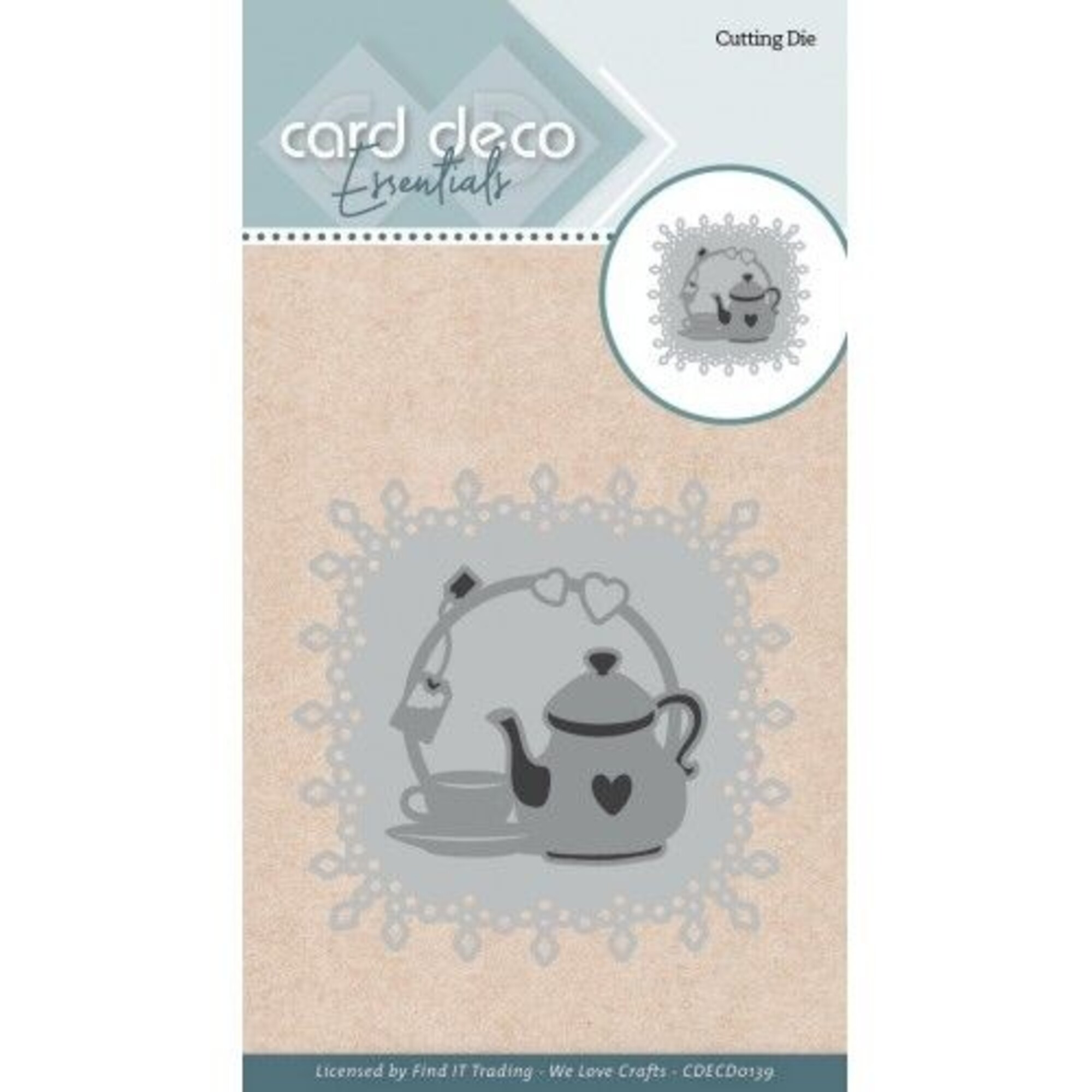 Card Deco Snijmal Tea Time (CDECD0139) - Paperpads.nl