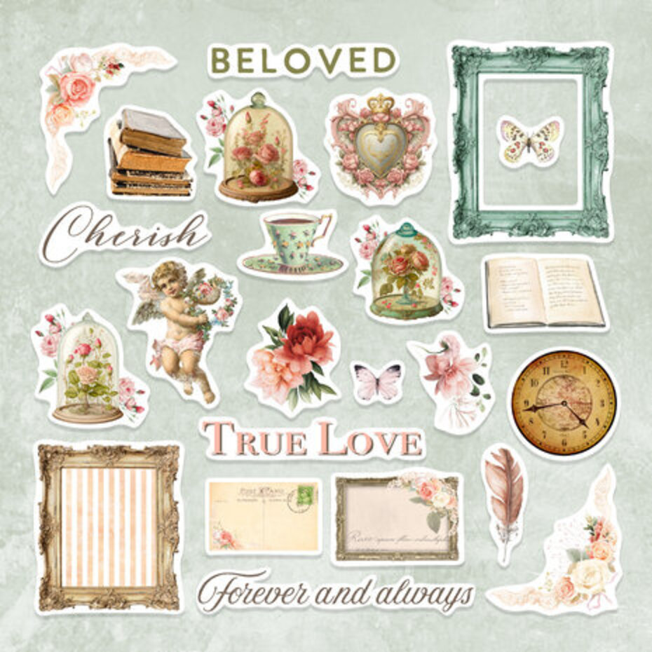 Memory Place Cherished Elegance Ephemera (MP-61303) - Paperpads.nl