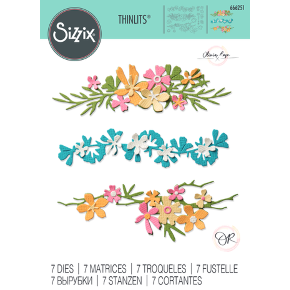 Sizzix Thinlits Die Set Woodland Borders 666251 Paperpads Nl