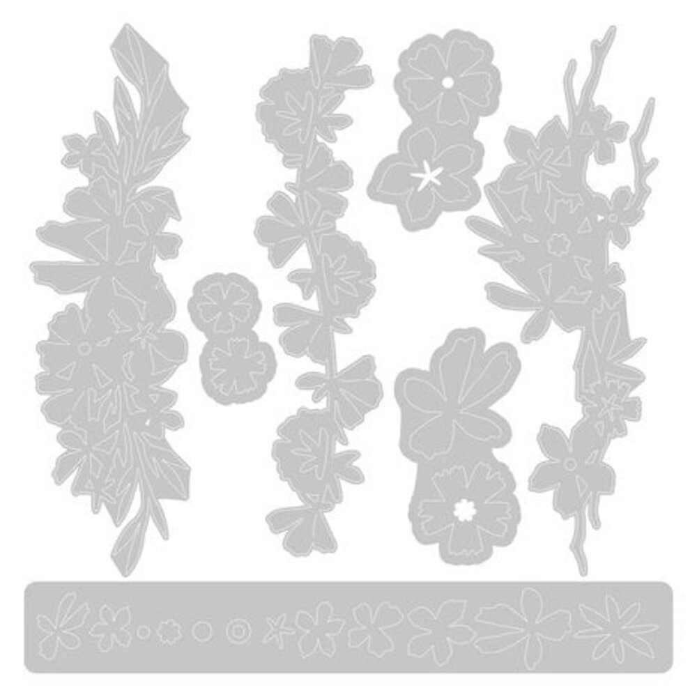 Sizzix Thinlits Die Set Woodland Borders 666251 Paperpads Nl