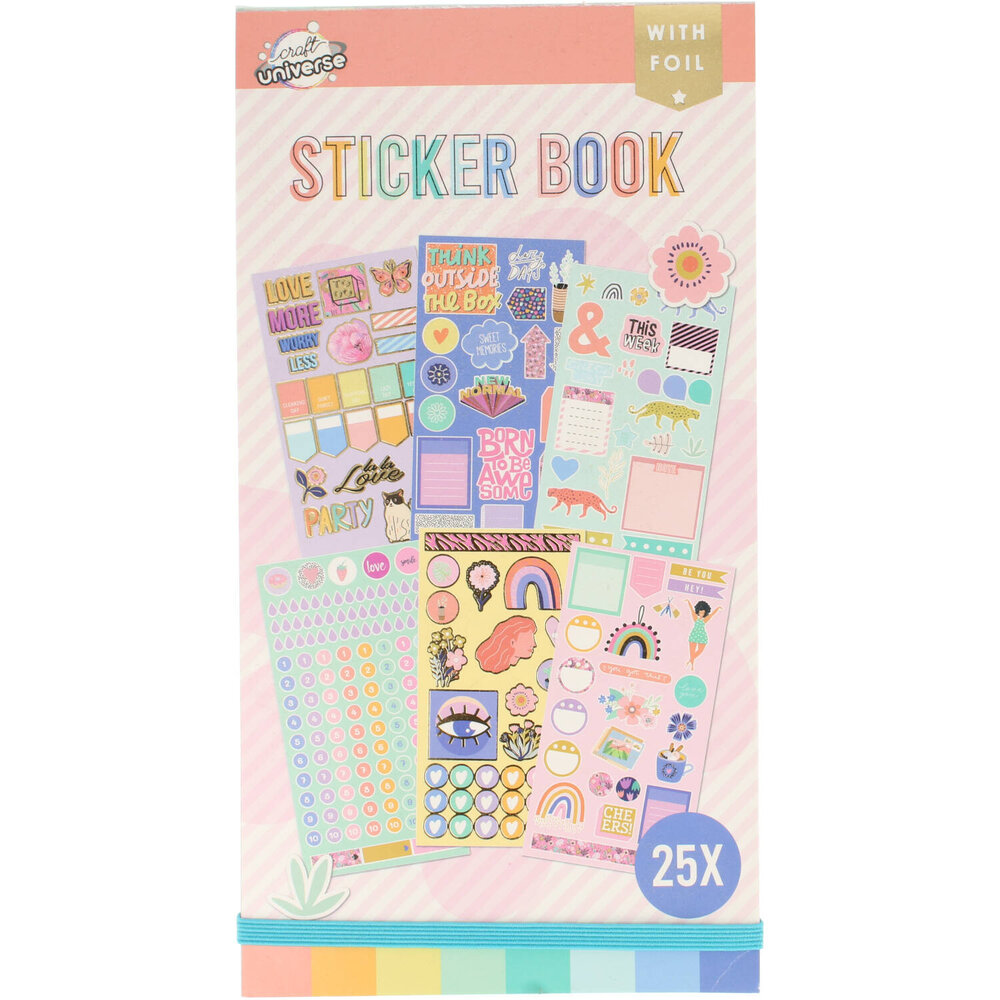 Craft Universe Sticker Book with Foil 1 (3012601) - Paperpads.nl