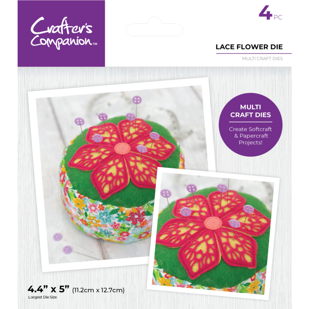 Crafter's Companion Lace Flower Multi Craft Dies (CC-MCD-LFLO ...