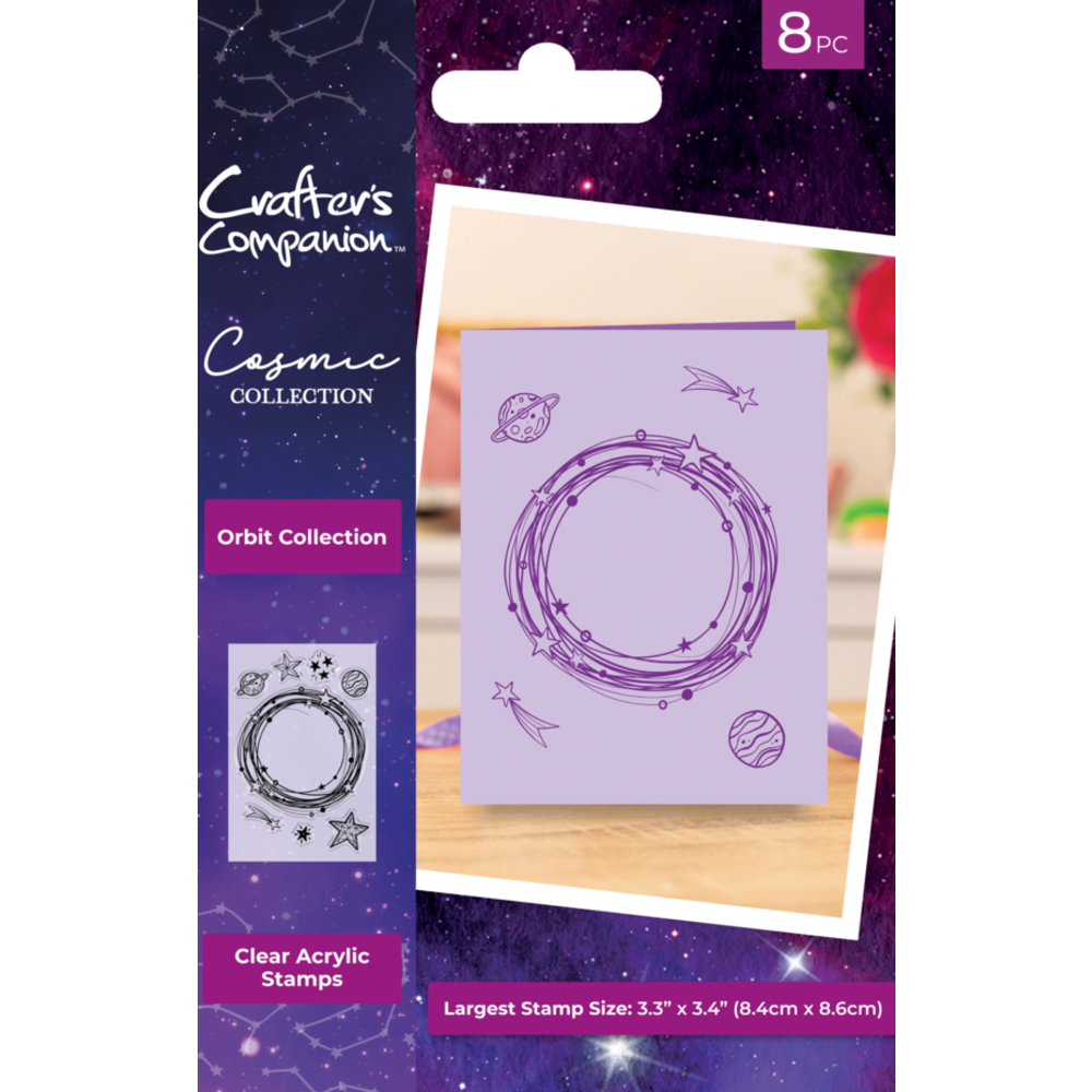 Crafter's Companion Cosmic Collection Clear Stamp Orbit Collection (CO ...