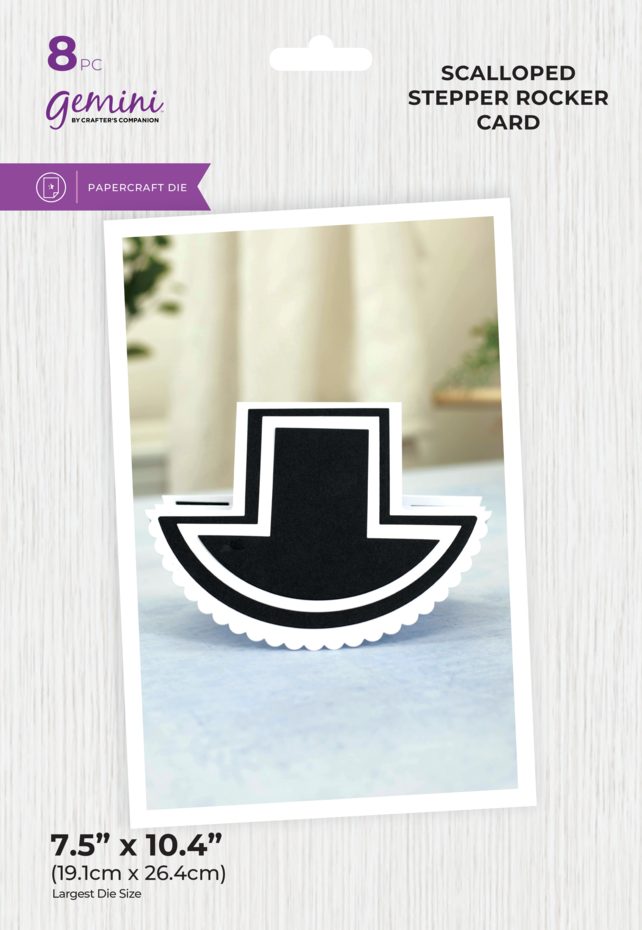 Gemini Scalloped Stepper Rocker Card Create-a-Card Dies (GEM-MD-CAD-SS ...