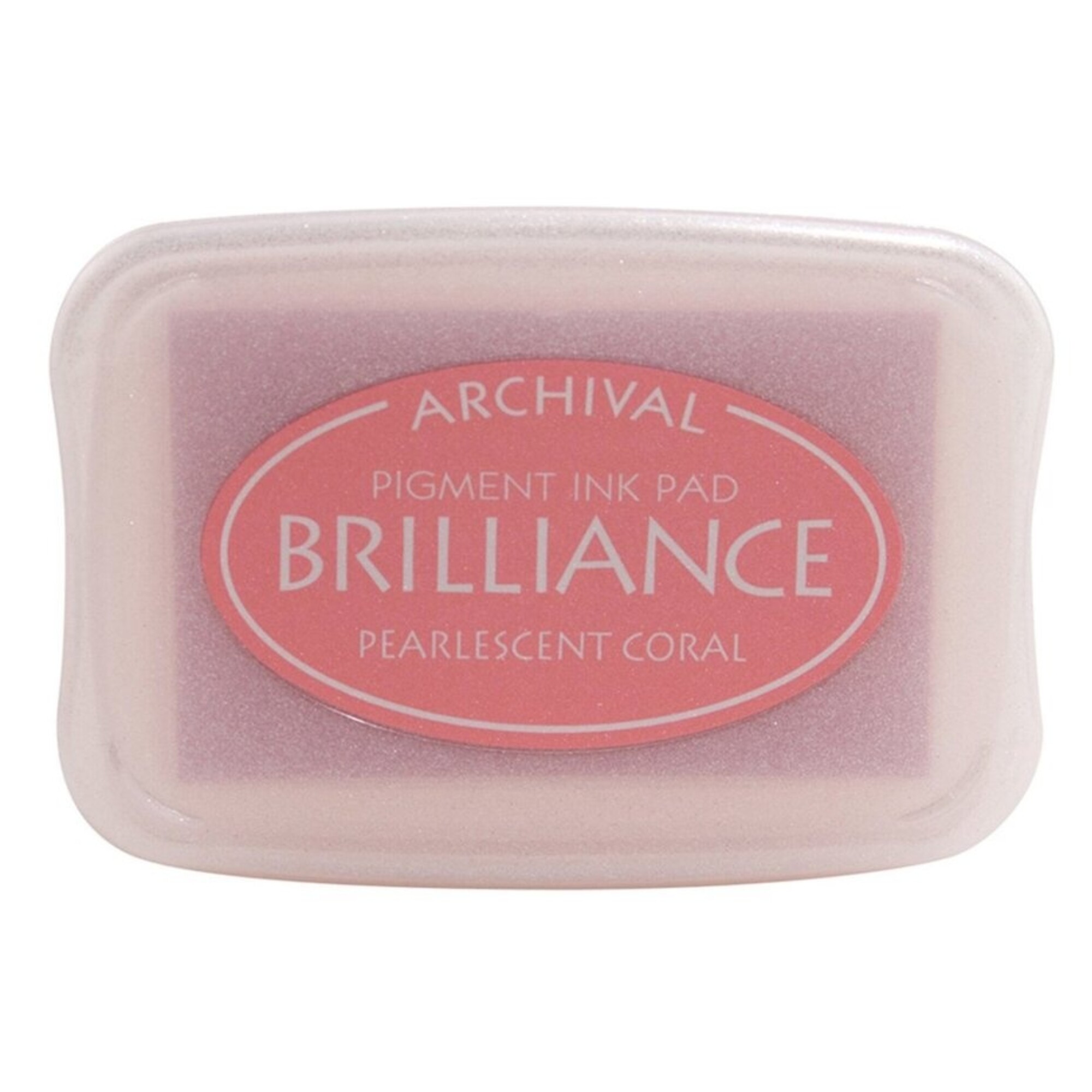 Tsukineko Brilliance Ink Pad Pearlescent Coral (BR1-32) - Paperpads.nl