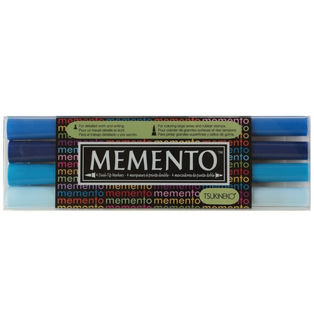 Tsukineko Memento Markers Set Ocean (PM-100-004) - Paperpads.nl