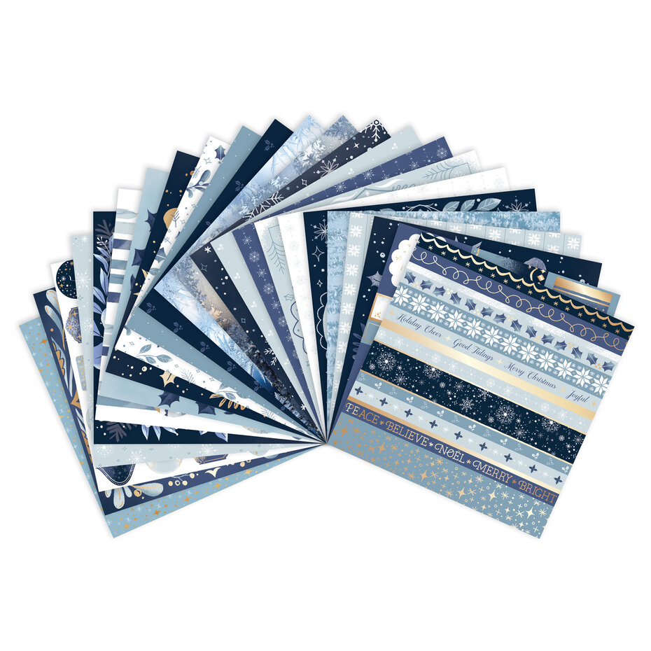 Craft Smith Crystal Blues 12x12 Inch Paper Pad (MSE6455) - Paperpads.nl