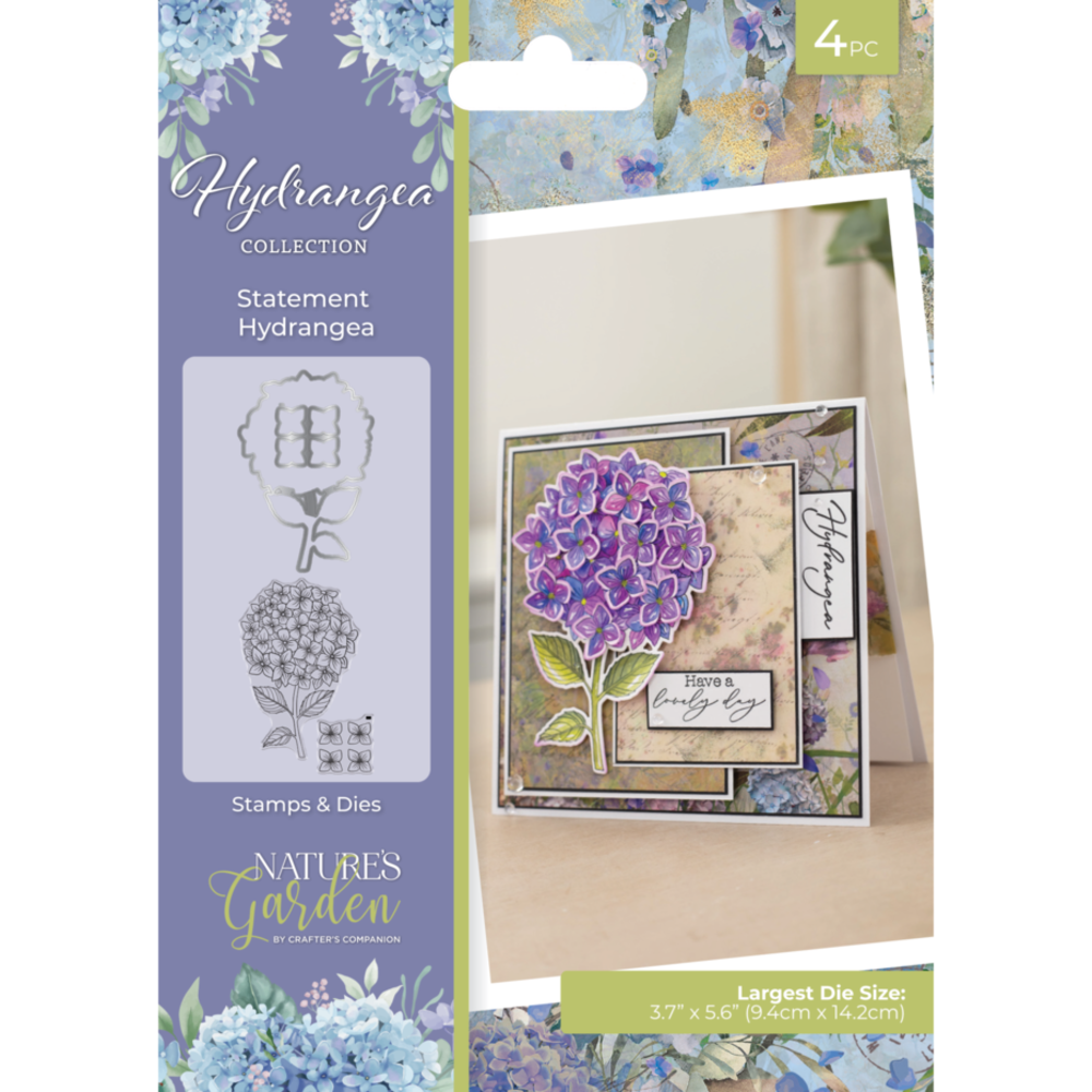 Crafter's Companion Hydrangea Stamp & Die Statement Hydrangea (NG-HY-S ...