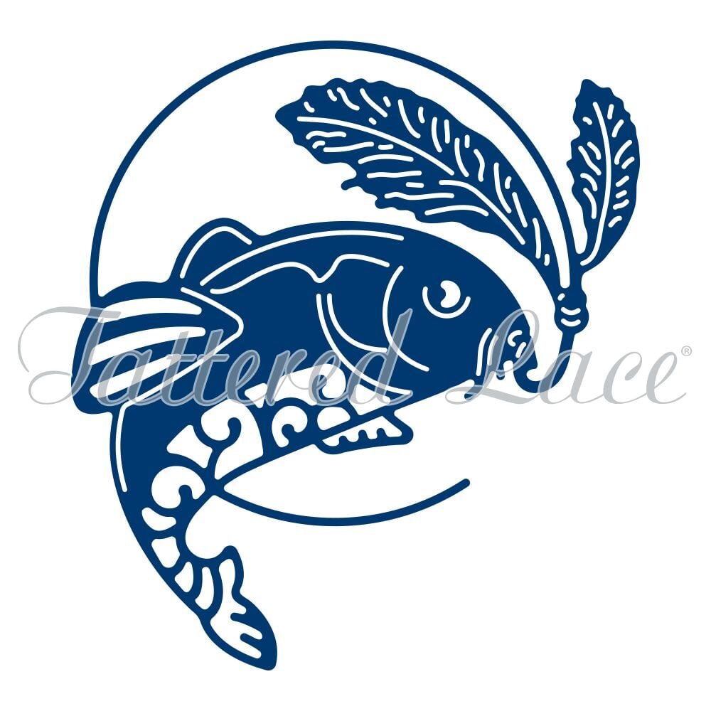 Tattered Lace Fish Die (D1338) - Paperpads.nl