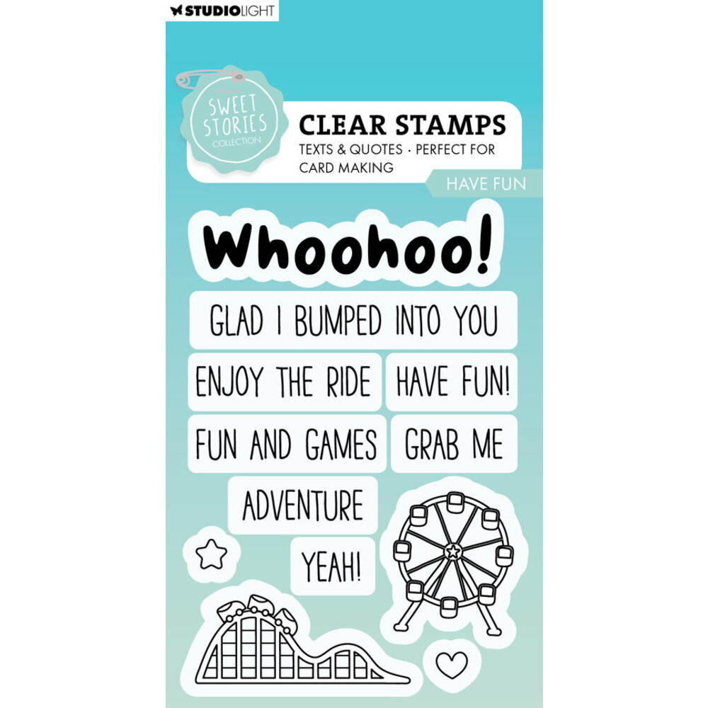 Studio Light Sweet Stories Clear Stamp Texts & Quotes Have Fun (SL-SS ...