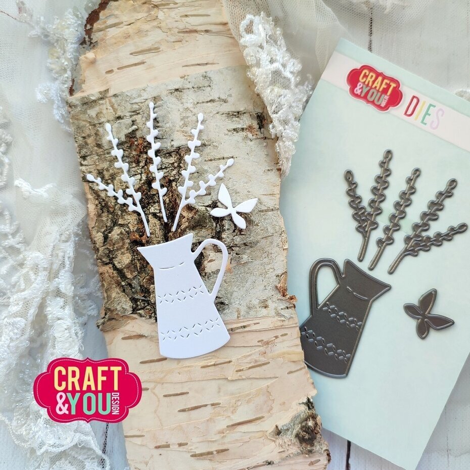 Craft & You Dies Spring Jug (CW272) - Paperpads.nl