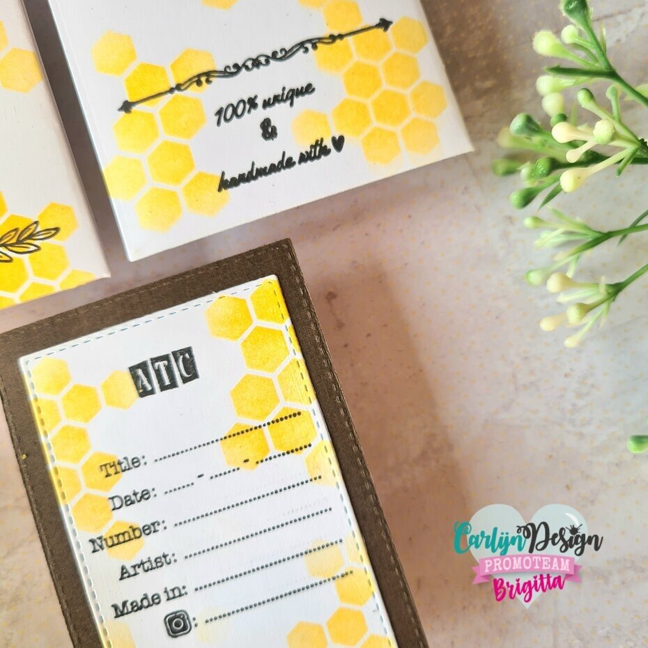 CarlijnDesign Stempels ATC English (CDST-0115) - Paperpads.nl