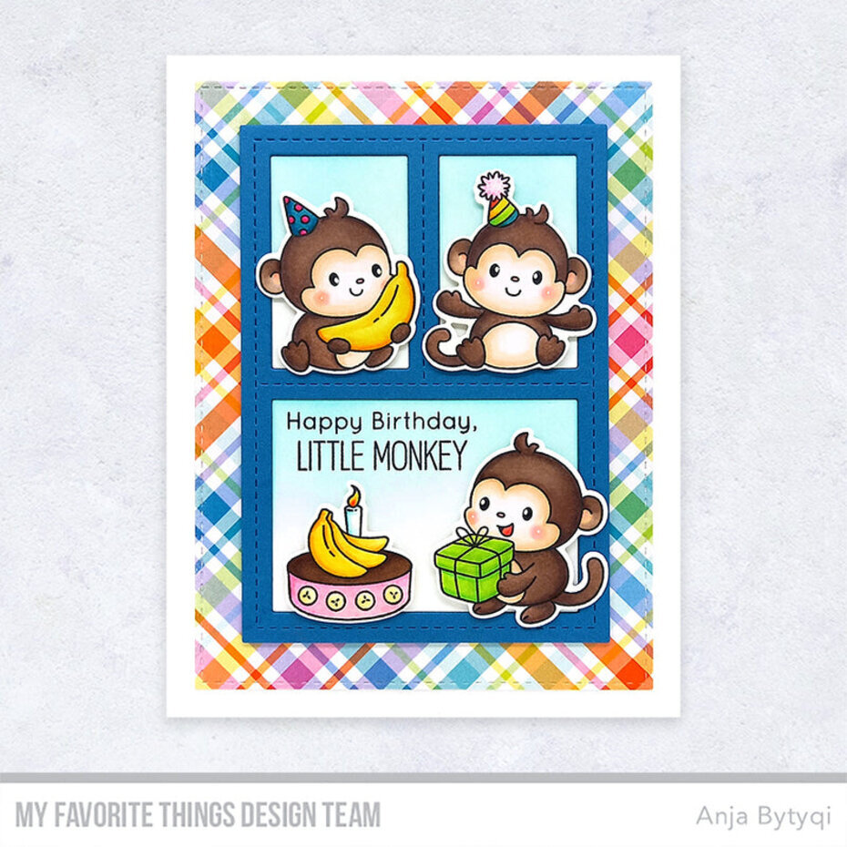 My Favorite Things Monkey Around Stamp & Die Duo (DUO-104) - Paperpads.nl