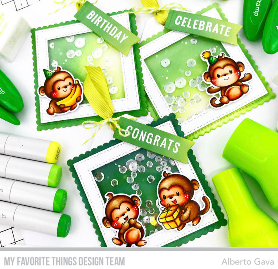 My Favorite Things Monkey Around Clear Stamps (JB-034) - Paperpads.nl