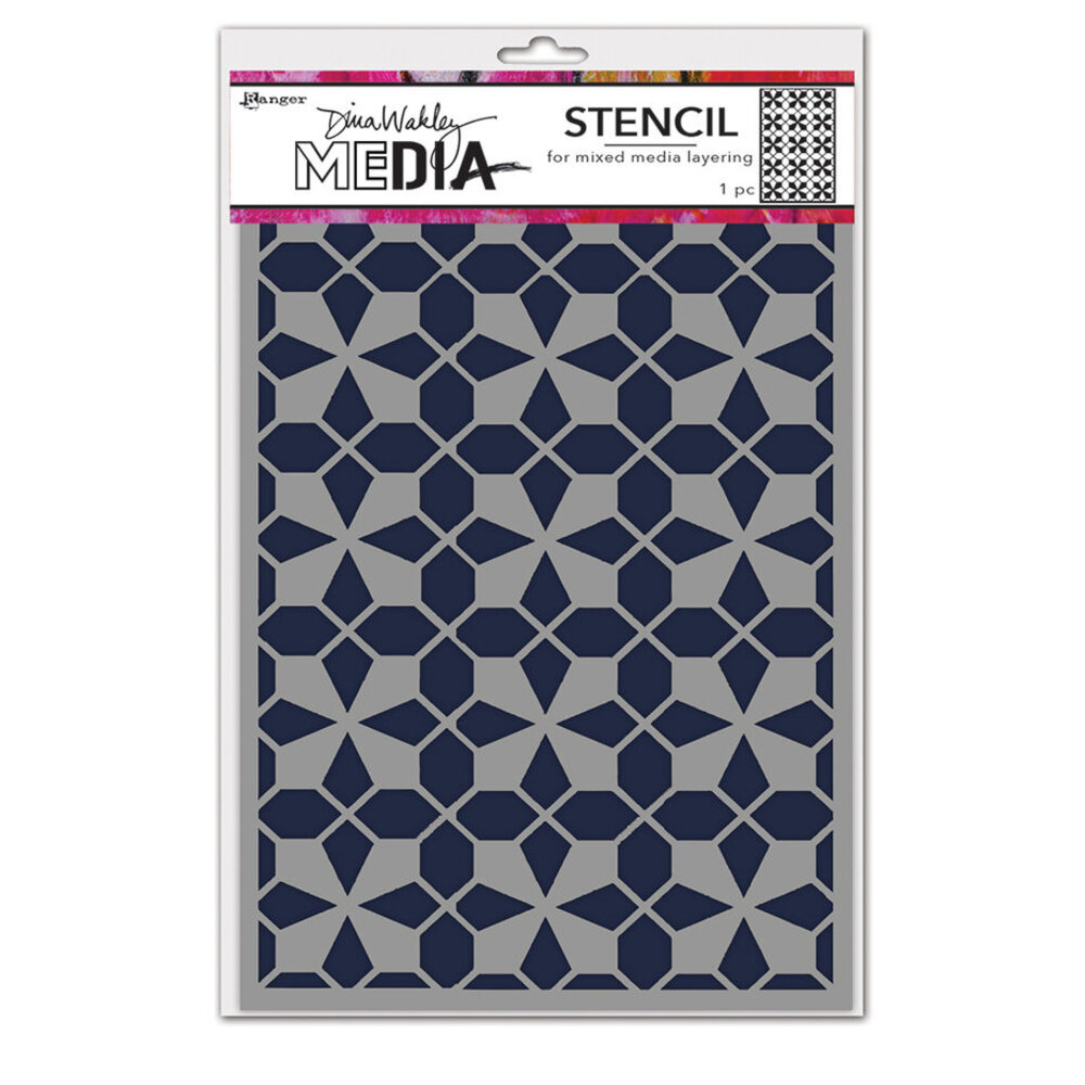 Dina Wakley Masking Stencil Tile Floor (MDS83139) - Paperpads.nl