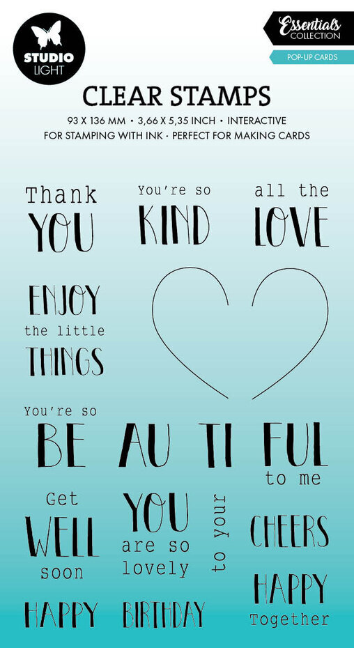 Studio Light Essentials Clear Stamps Pop-Up Cards (SL-ES-STAMP636 ...