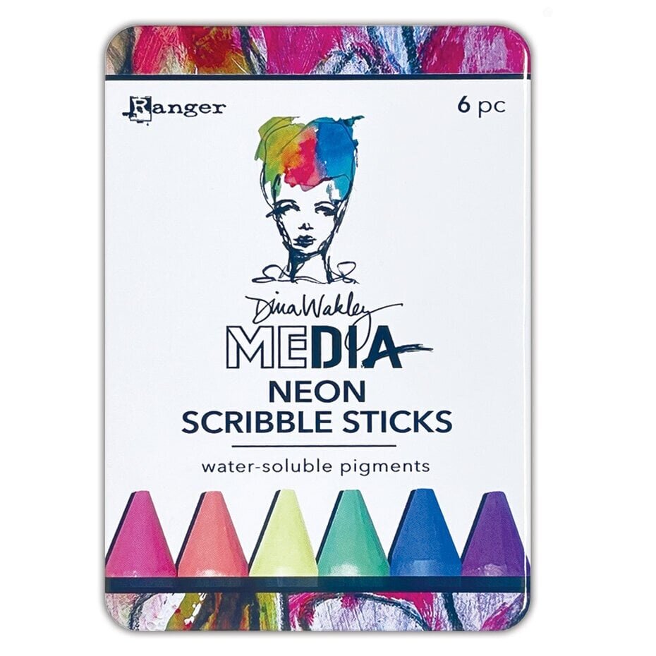Dina Wakley Neon Scribble Sticks (MDA85478) - Paperpads.nl