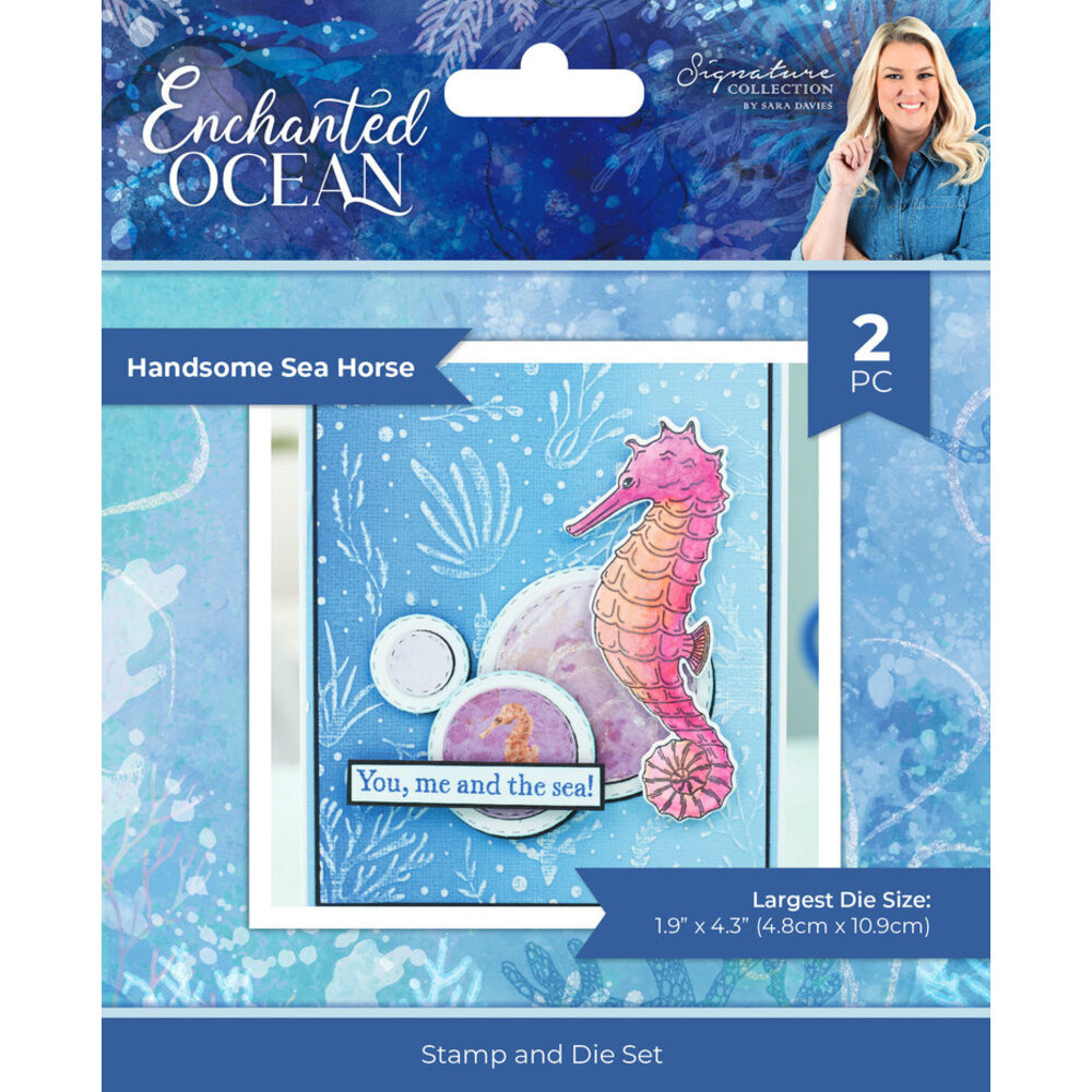 Crafter's Companion Enchanted Ocean Stamp & Die Handsome Sea Horse (S ...