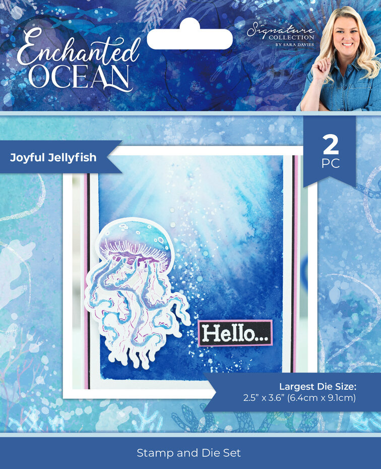 Crafter's Companion Enchanted Ocean Stamp & Die Joyful Jellyfish (S-EO ...