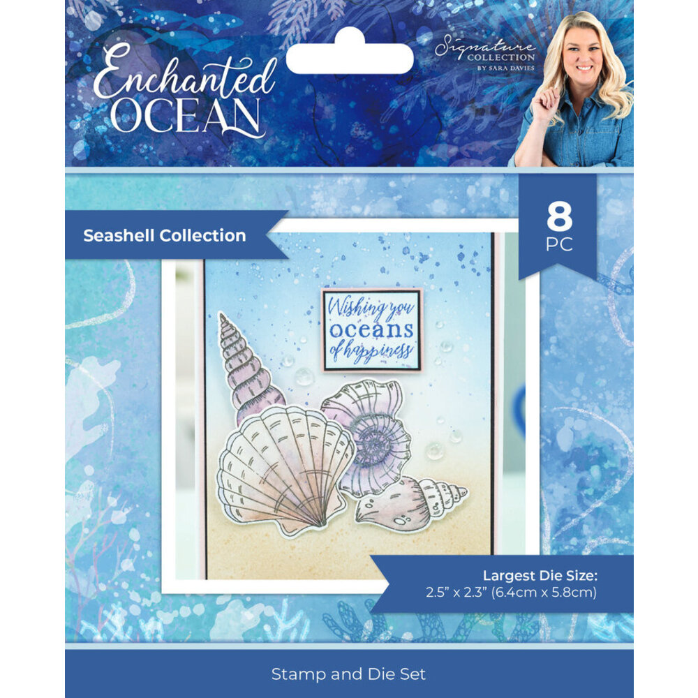 Crafter's Companion Enchanted Ocean Stamp & Die Sea Shell Collection ...