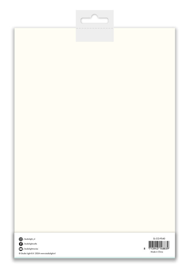 Studio Light Cardstock A4 Cream (10pcs) (SL-CO-PS40) - Paperpads.nl