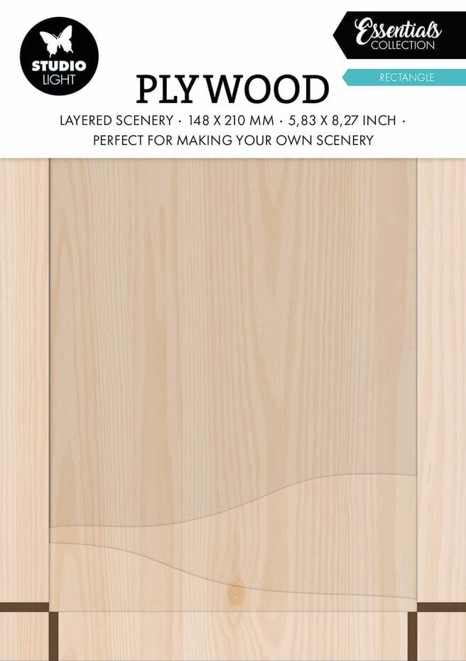 Studio Light Essentials Plywood Rectangle (SL-ES-PW03) - Paperpads.nl